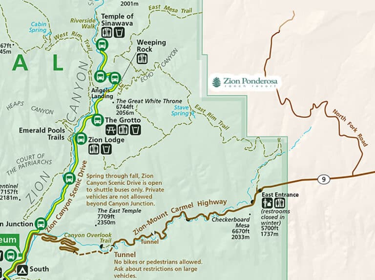 Zion National Park Location Guide - Entrances and Directions
